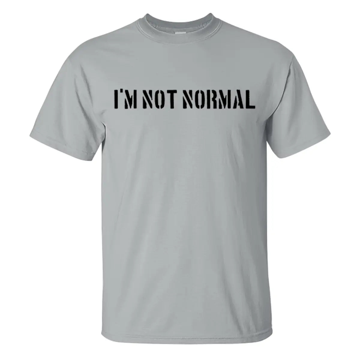 Livereid I'M Not Normal Letter T-Shirt – chicyea