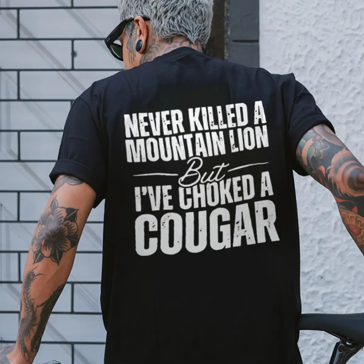 Never Killed A Mountain Lion Printed Men's T-shirt – chicyea