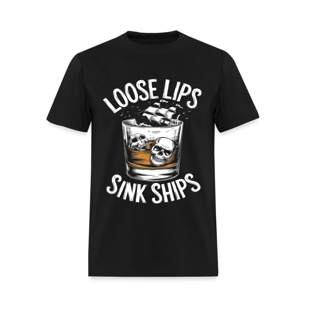 Loose Lips Sink Ships Printed Men's T-shirt – chicyea
