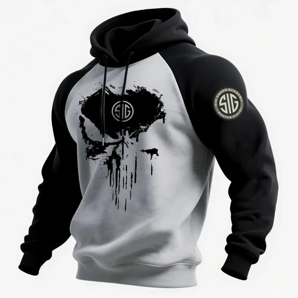 Sig Sauer Academy Master Pistol Printed Unisex Patchwork Hoodie – chicyea