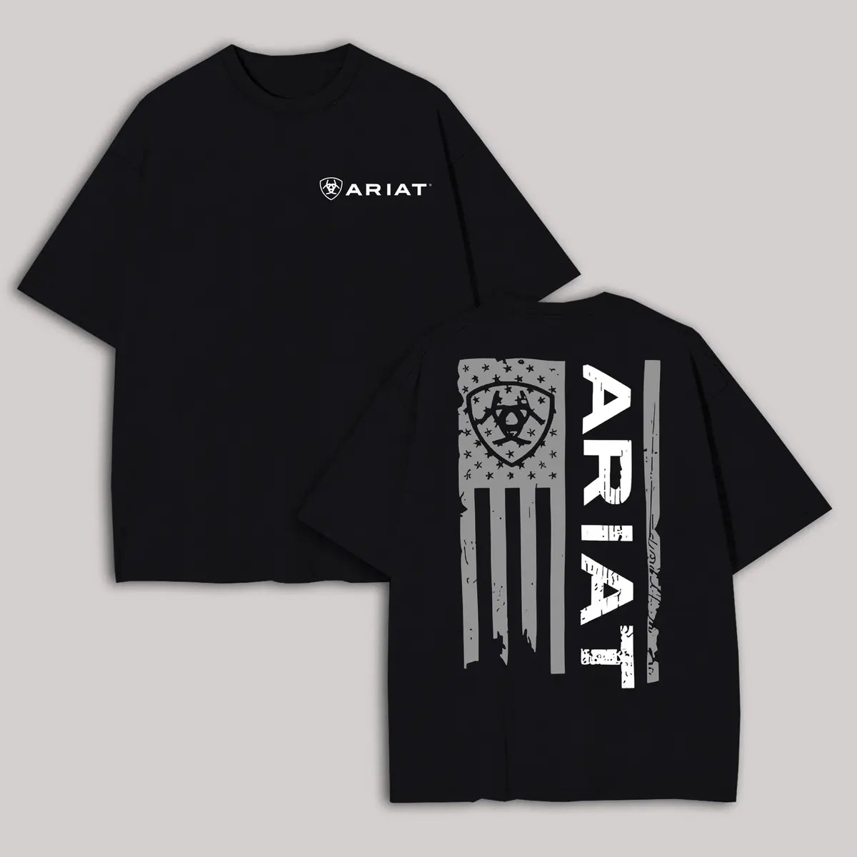 Ariat Flag Printed Oversized Unisex T-shirt – chicyea