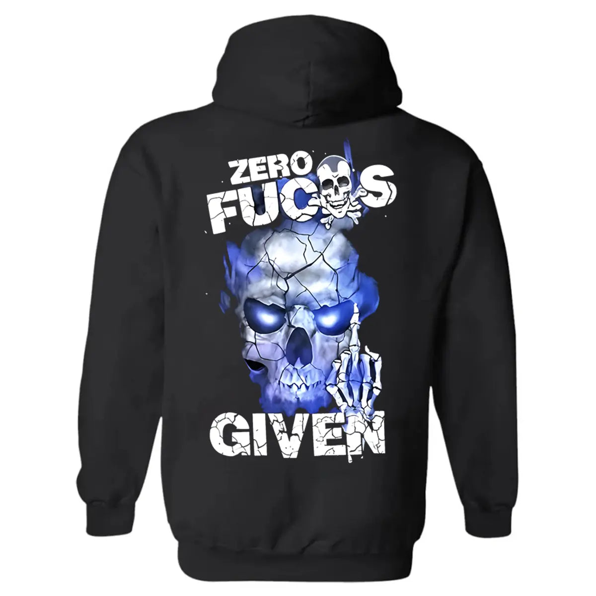 Zero F*cks Given Printed Fleece-lined Unisex Hoodie – chicyea